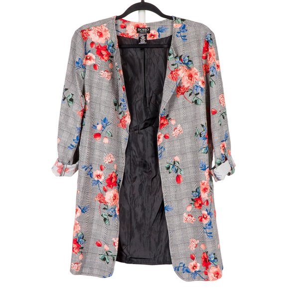 Soho Apparel | Jackets & Coats | Soho Apparel Jacket L Womens Floral ...